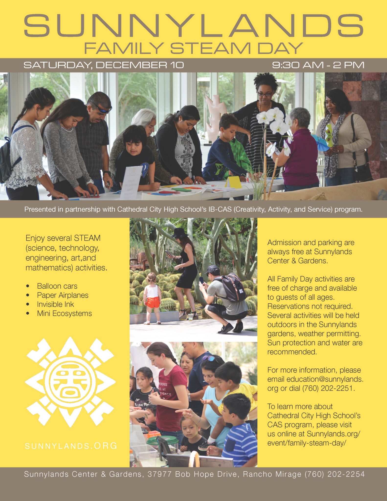 Creativity, Activity, and Service (CAS) - Sunnylands